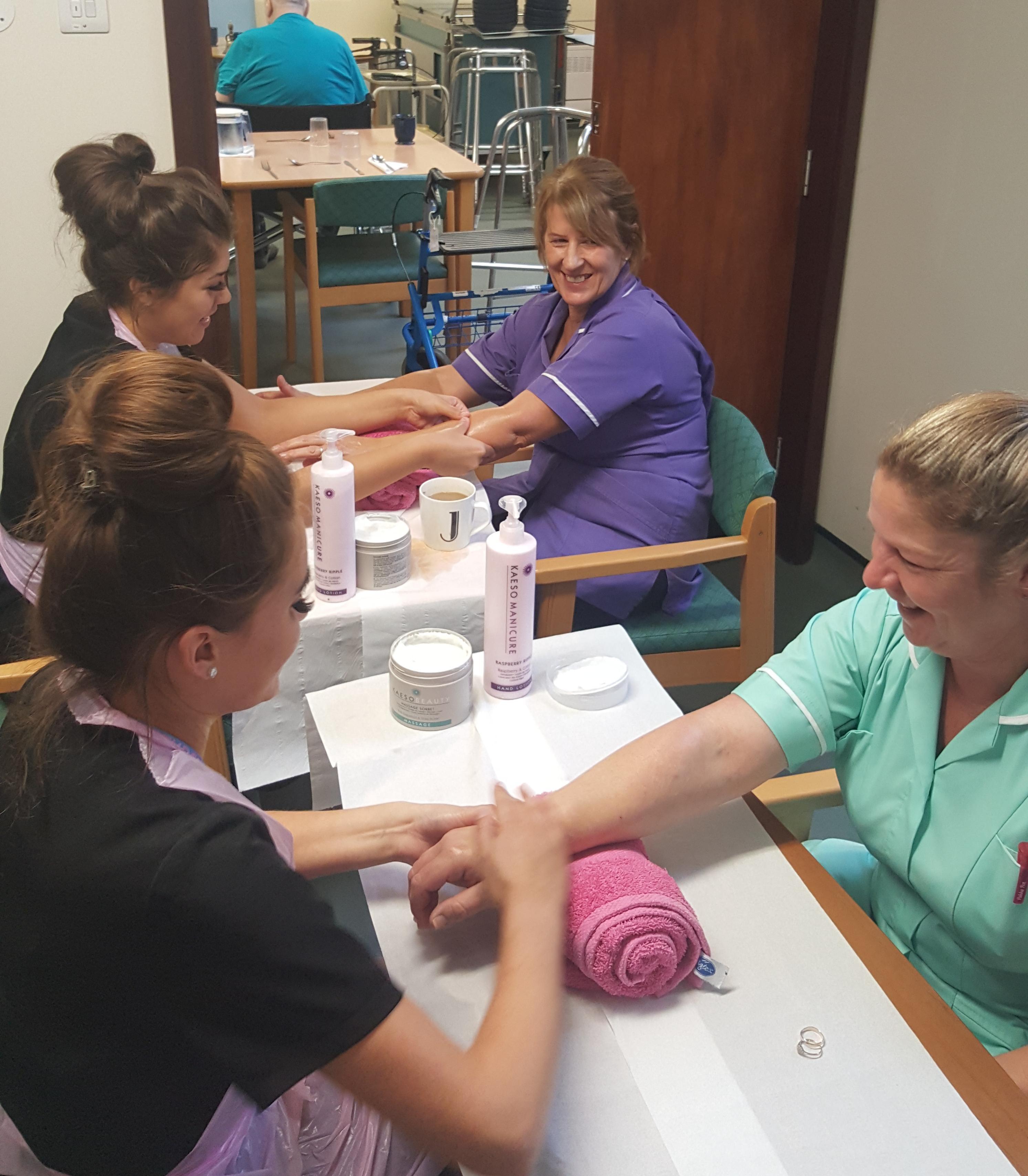 Hair & Beauty Students Host Pamper Day at Hospital to Say ‘Thank You’